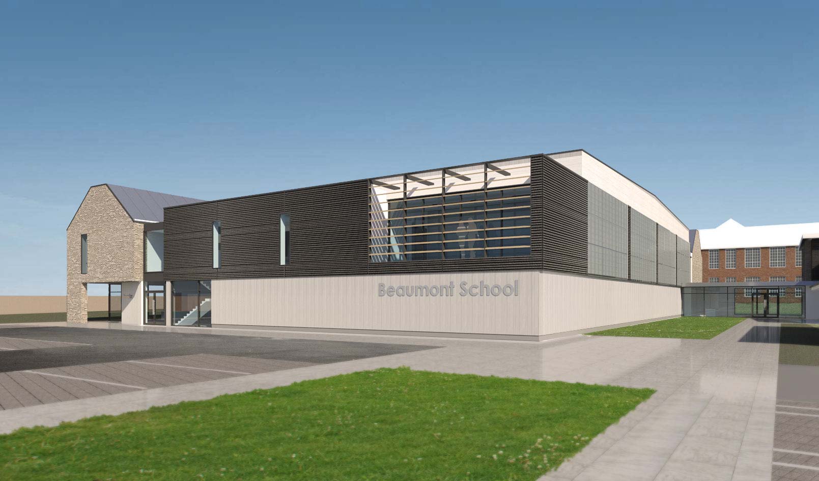 Sports Hall & Classrooms for Beaumont School, St Albans - Designcubed